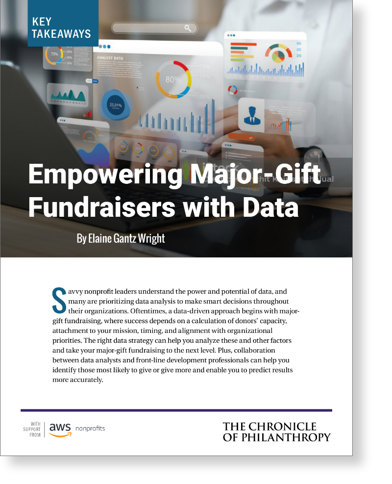 Empowering Major-Gift Fundraisers with Data