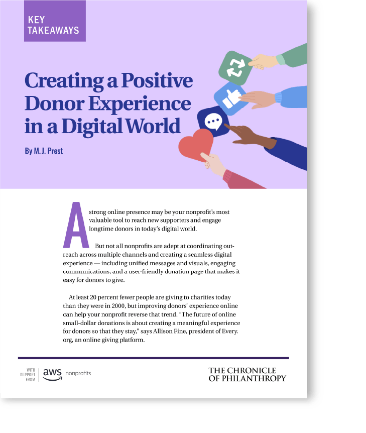 Creating a Positive Donor Experience in a Digital World