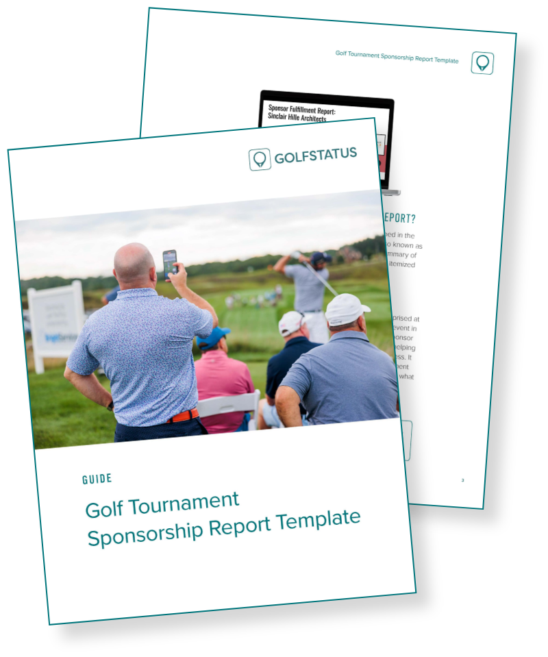 Golf Tournament Sponsorship Report Template