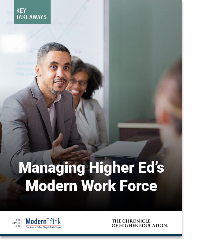 Managing Higher Ed's Modern Work Force